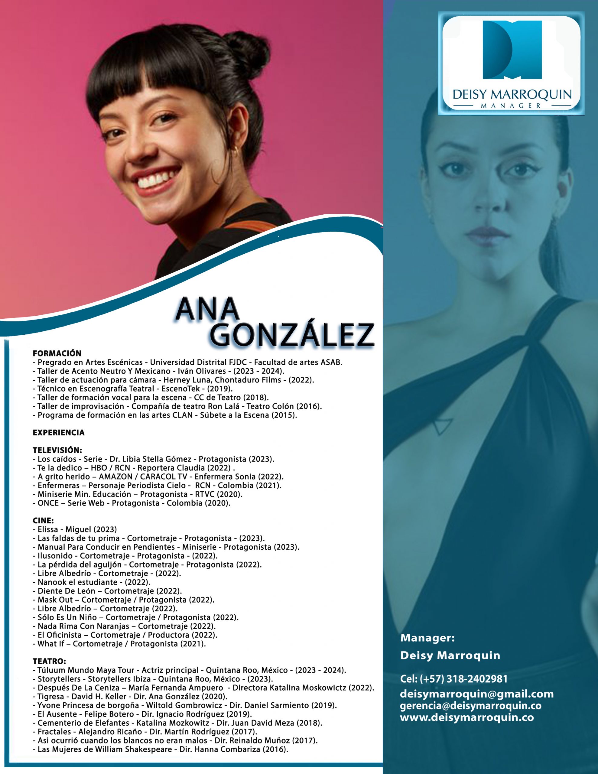 ANA MARÍA GONZÁLEZ ‹ Deisy Marroquín – Manager